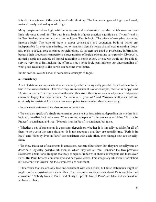 Introduction To Logical Reasoning