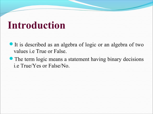 Introduction to logic gate | PPT