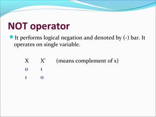 Introduction to logic gate | PPT