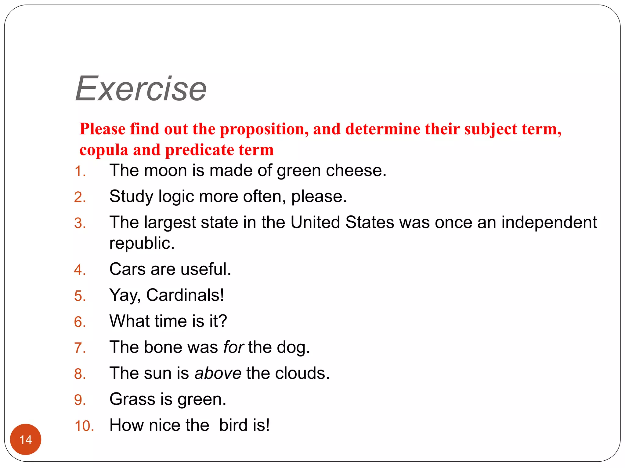 Introduction To Logic Inference Proposition Ppt
