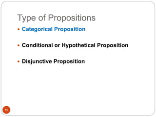 Introduction to logic, inference, proposition | PPT
