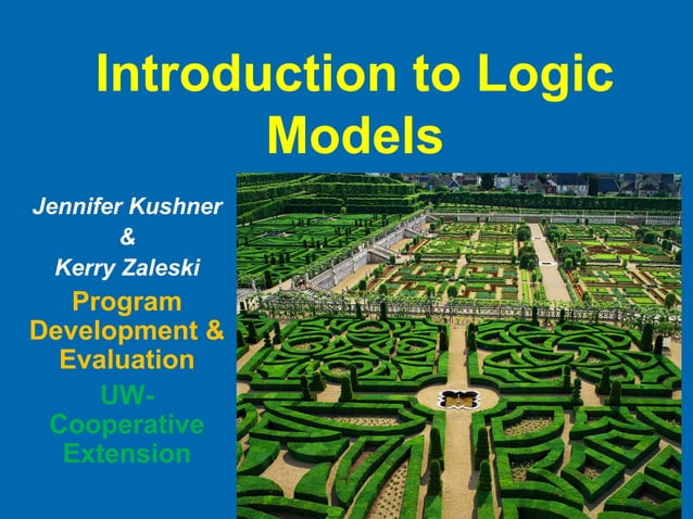 Introduction to logic models | PPT