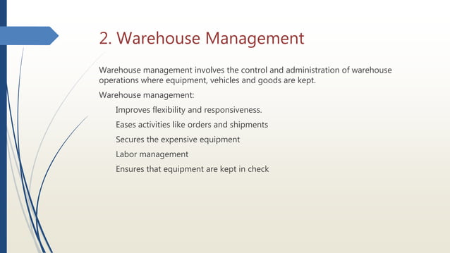 Introduction to Logistics Management | PPTX