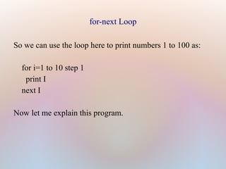 Introduction to loops | PPT