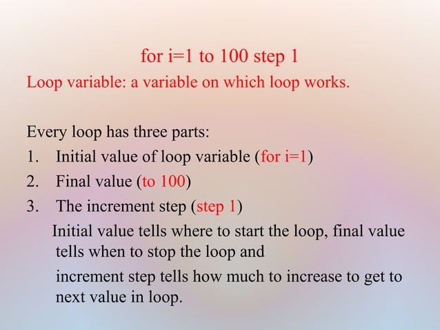 Introduction to loops | PPT