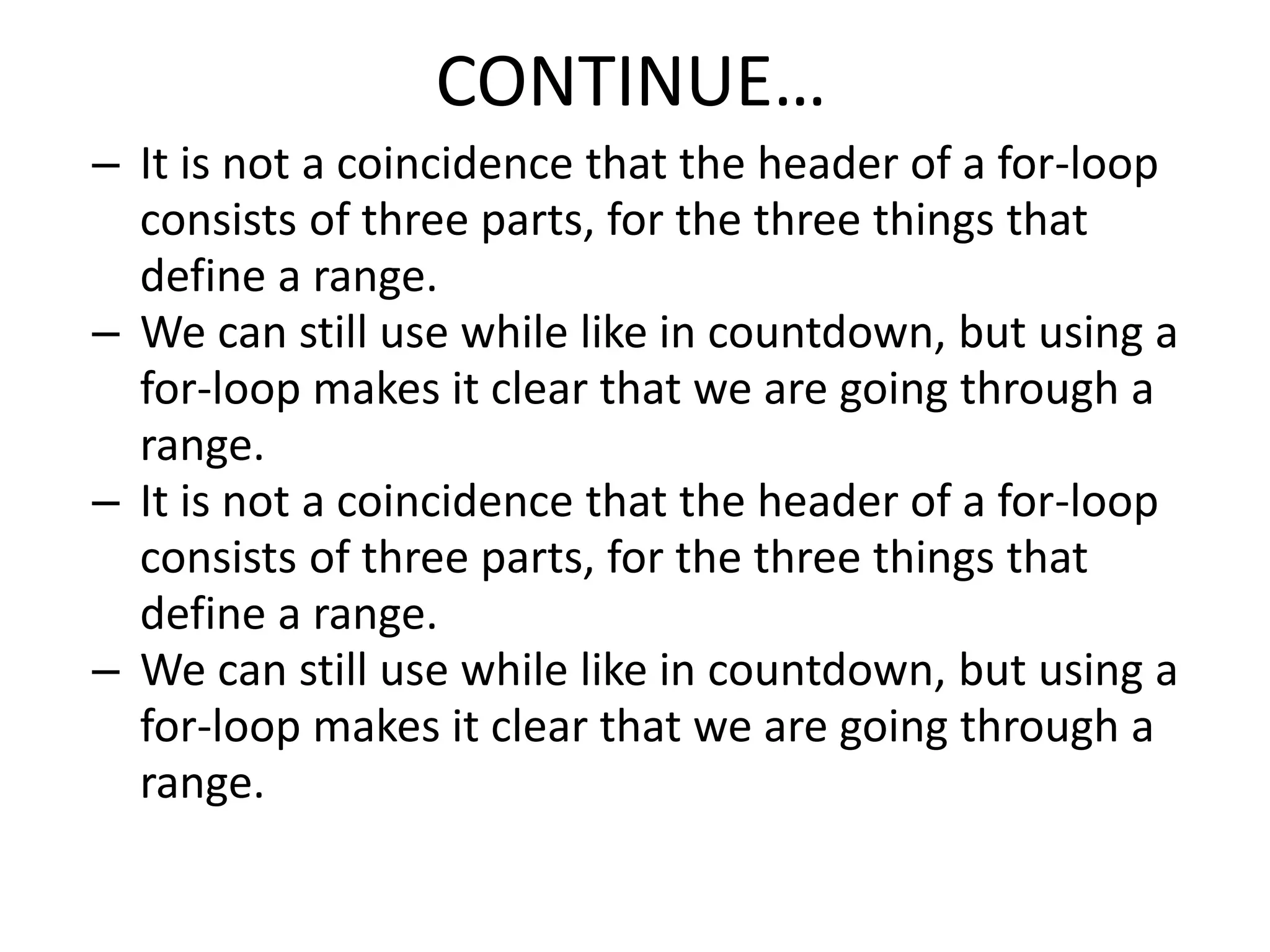 Introduction to loops cpu | PPT