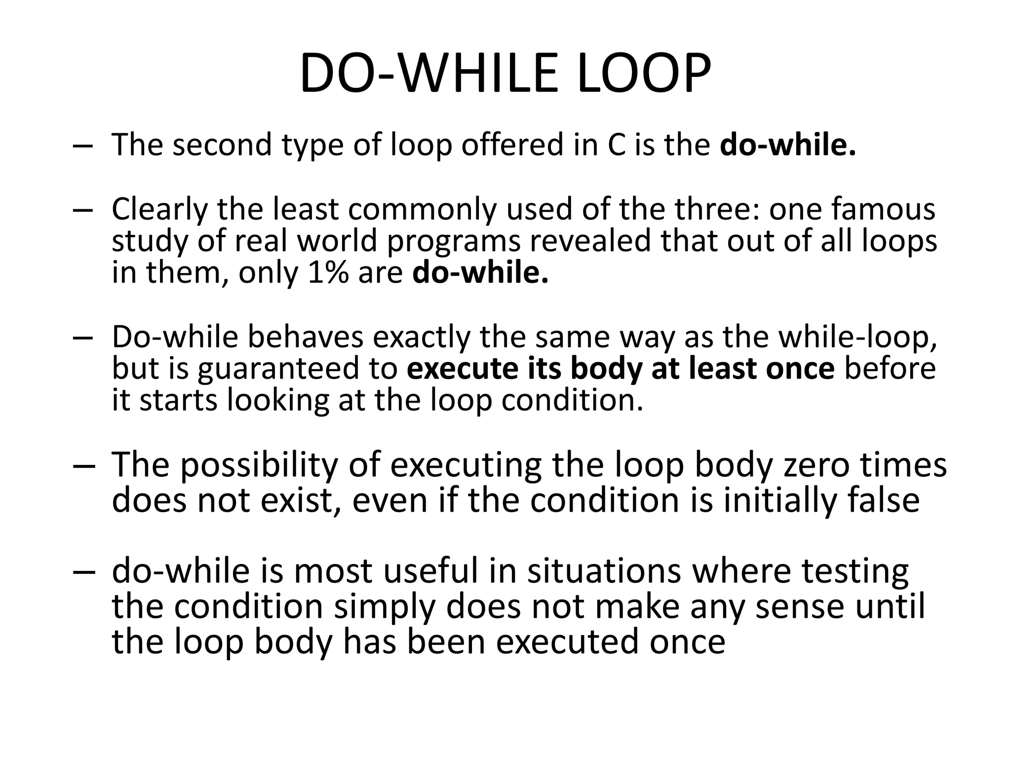 Introduction to loops cpu | PPT