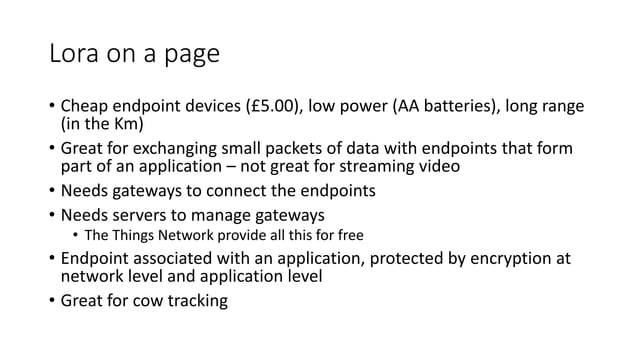 Introduction to LoRa for developers | PPTX