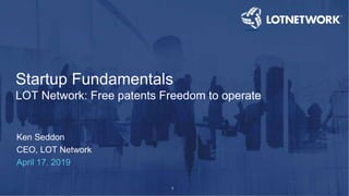 Introduction to Lot Network for Startups | PPT