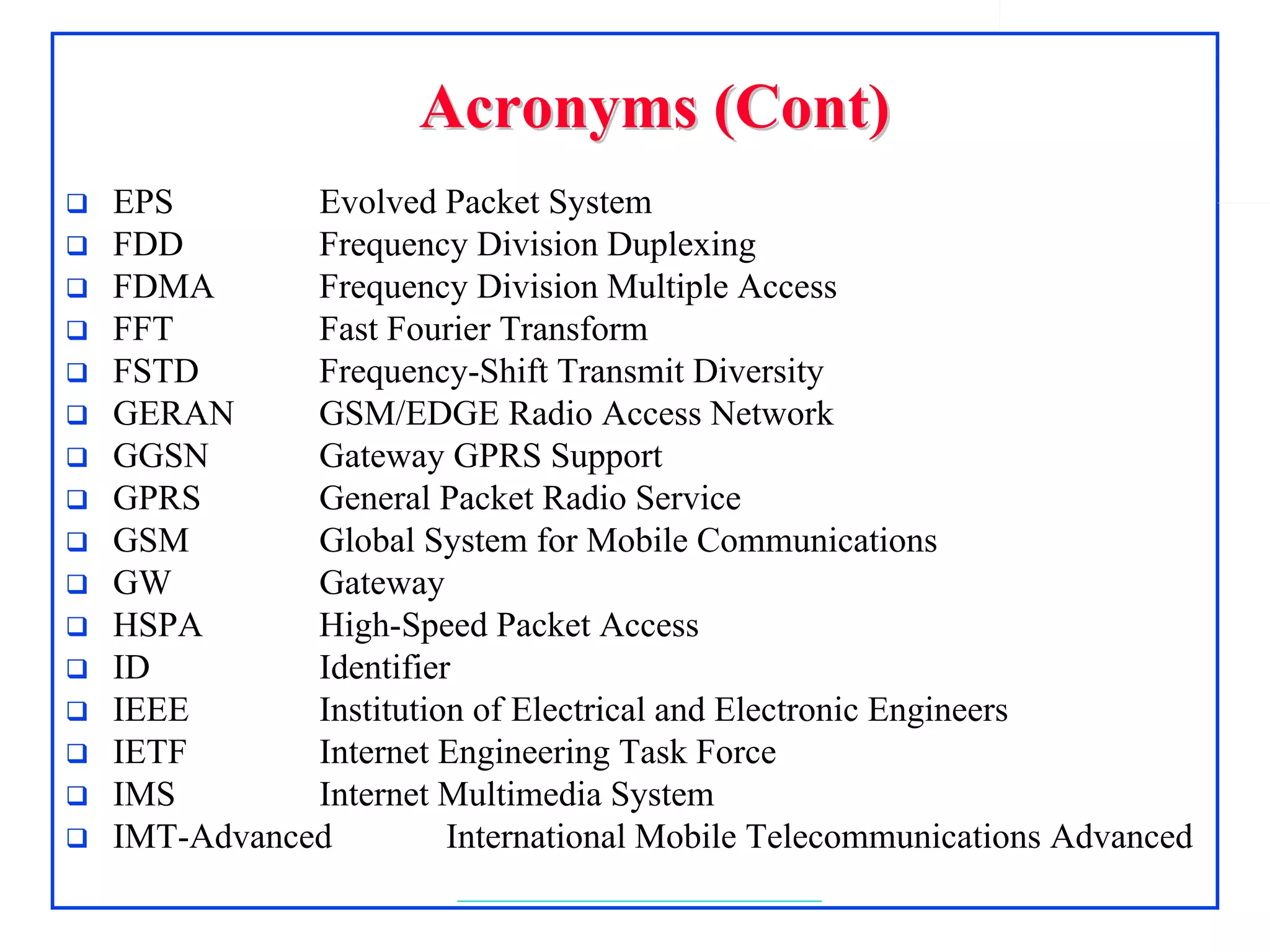 Introduction to lte | PDF