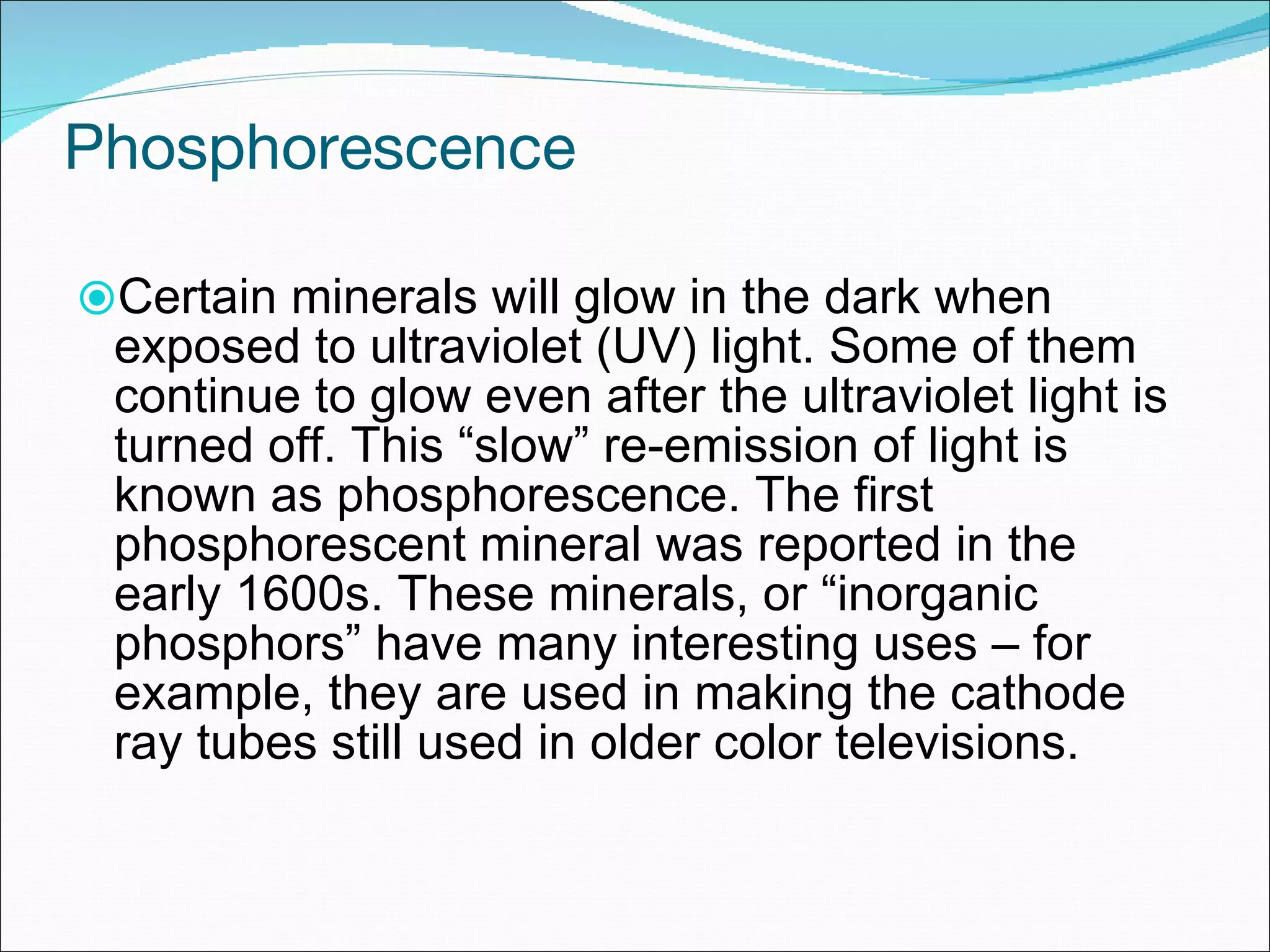 Introduction To Luminescence | PPT