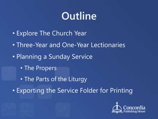 Introduction to Lutheran Service Builder | PPTX