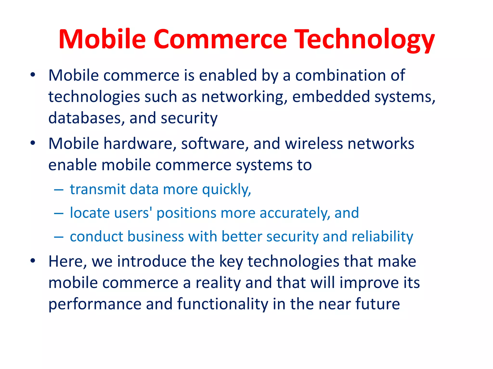 Introduction to Mobile Commerce | PDF
