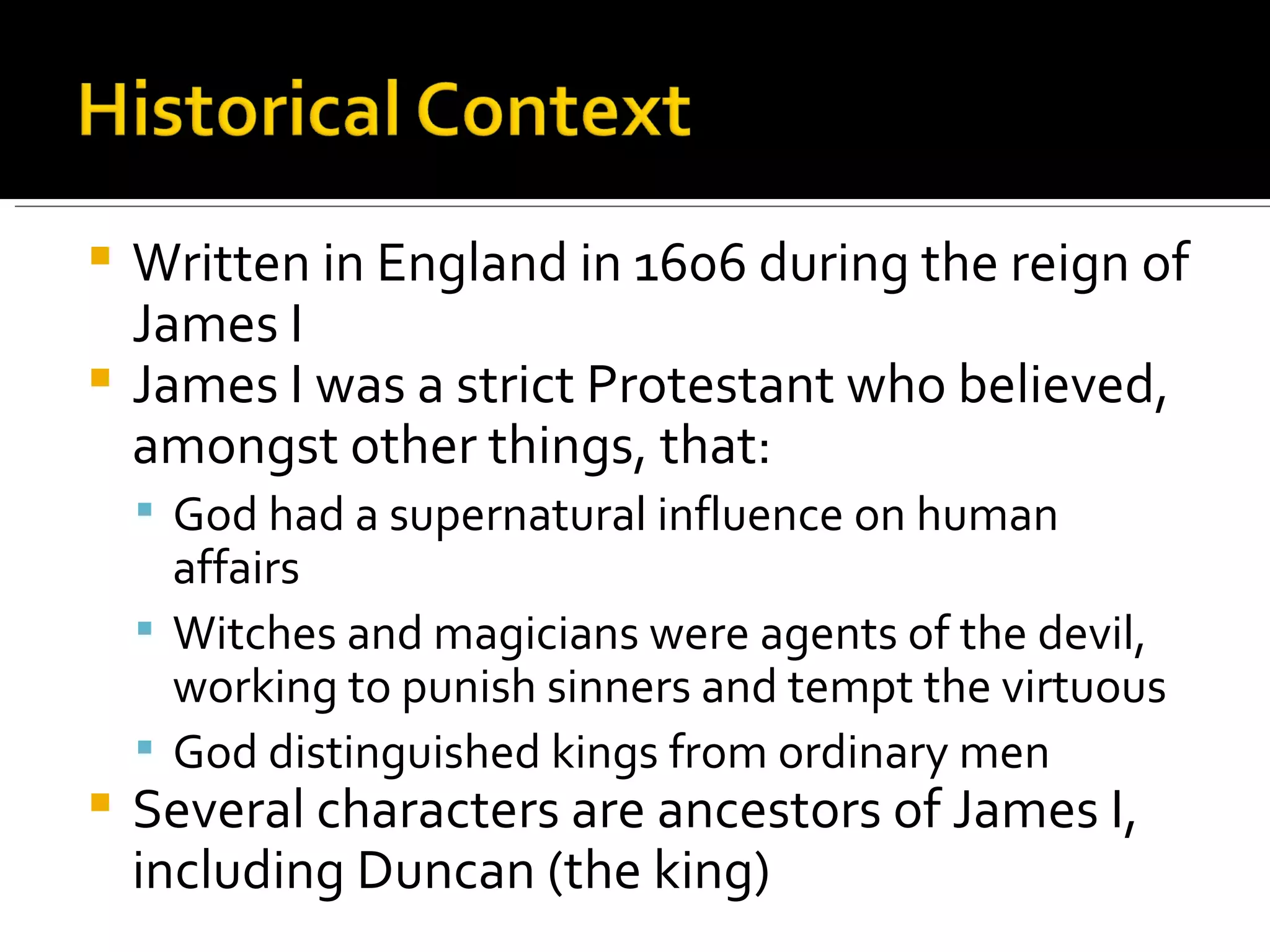 Introduction To Macbeth | PPT | Christianity | Religion & Spirituality