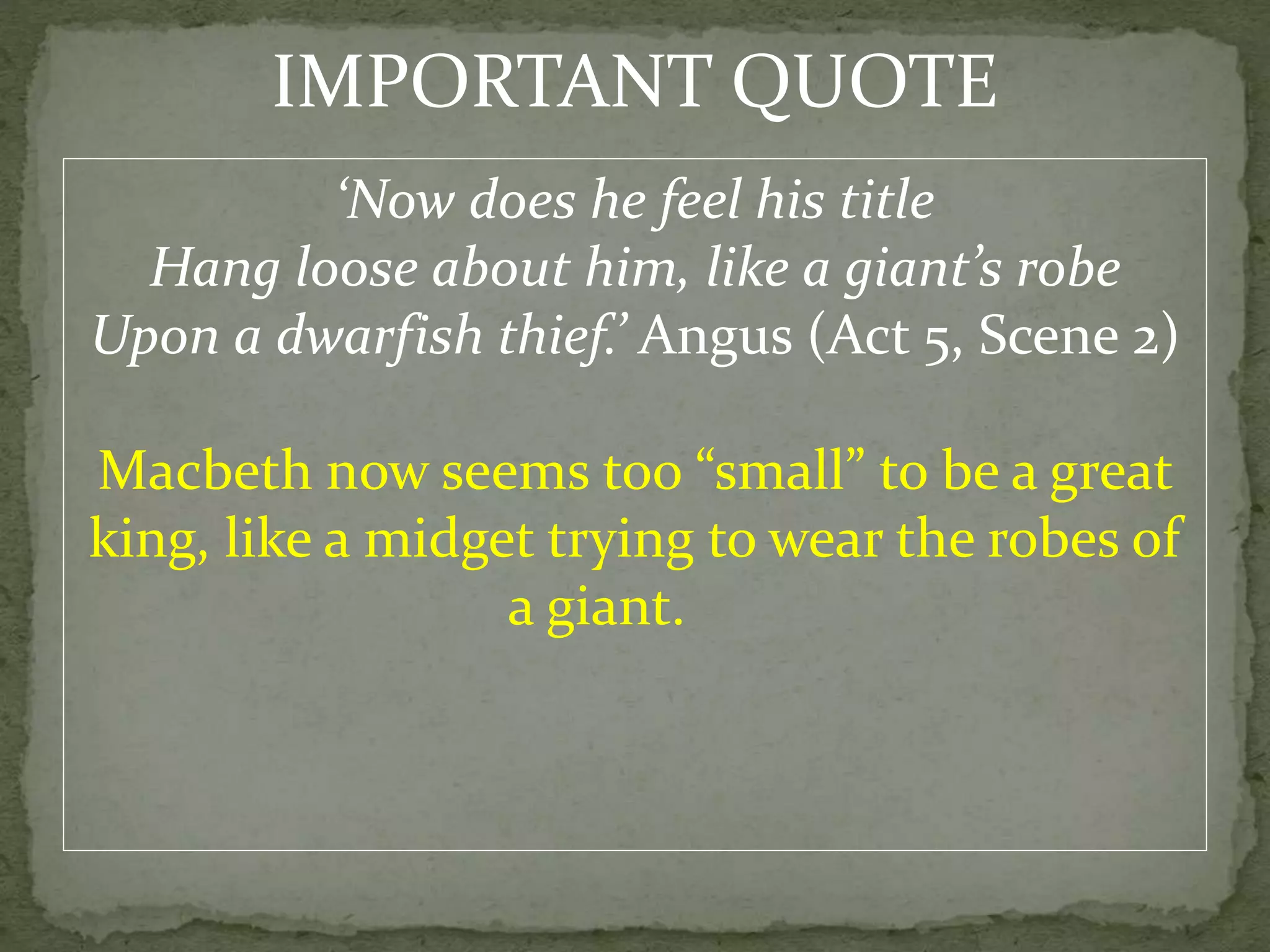 Introduction to Macbeth - William Shakespeare | PPTX