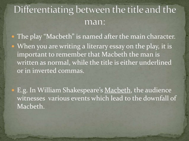 Introduction to Macbeth - William Shakespeare | PPTX