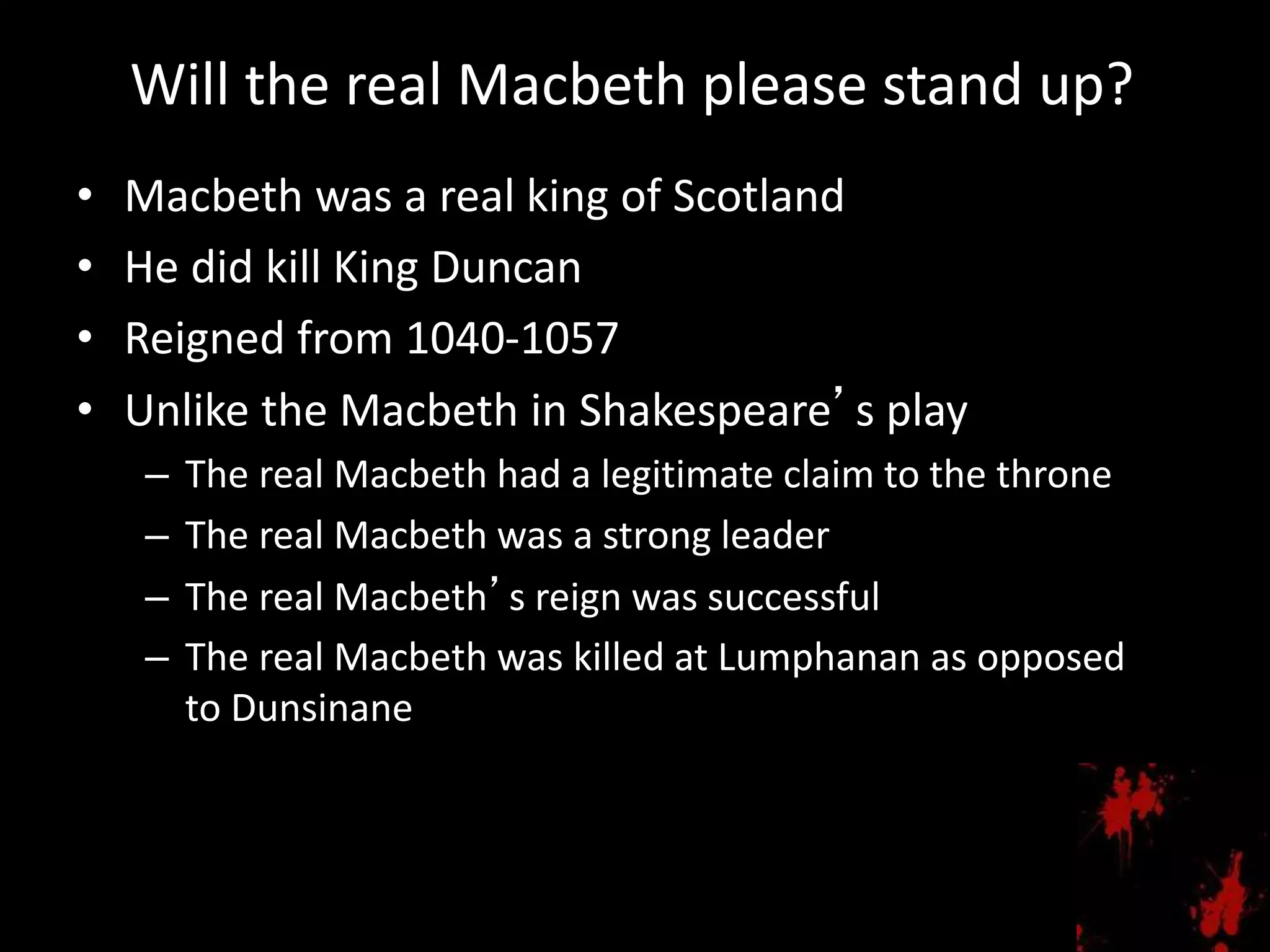 Introduction to Macbeth 1.ppt | Theater Venues | Attractions
