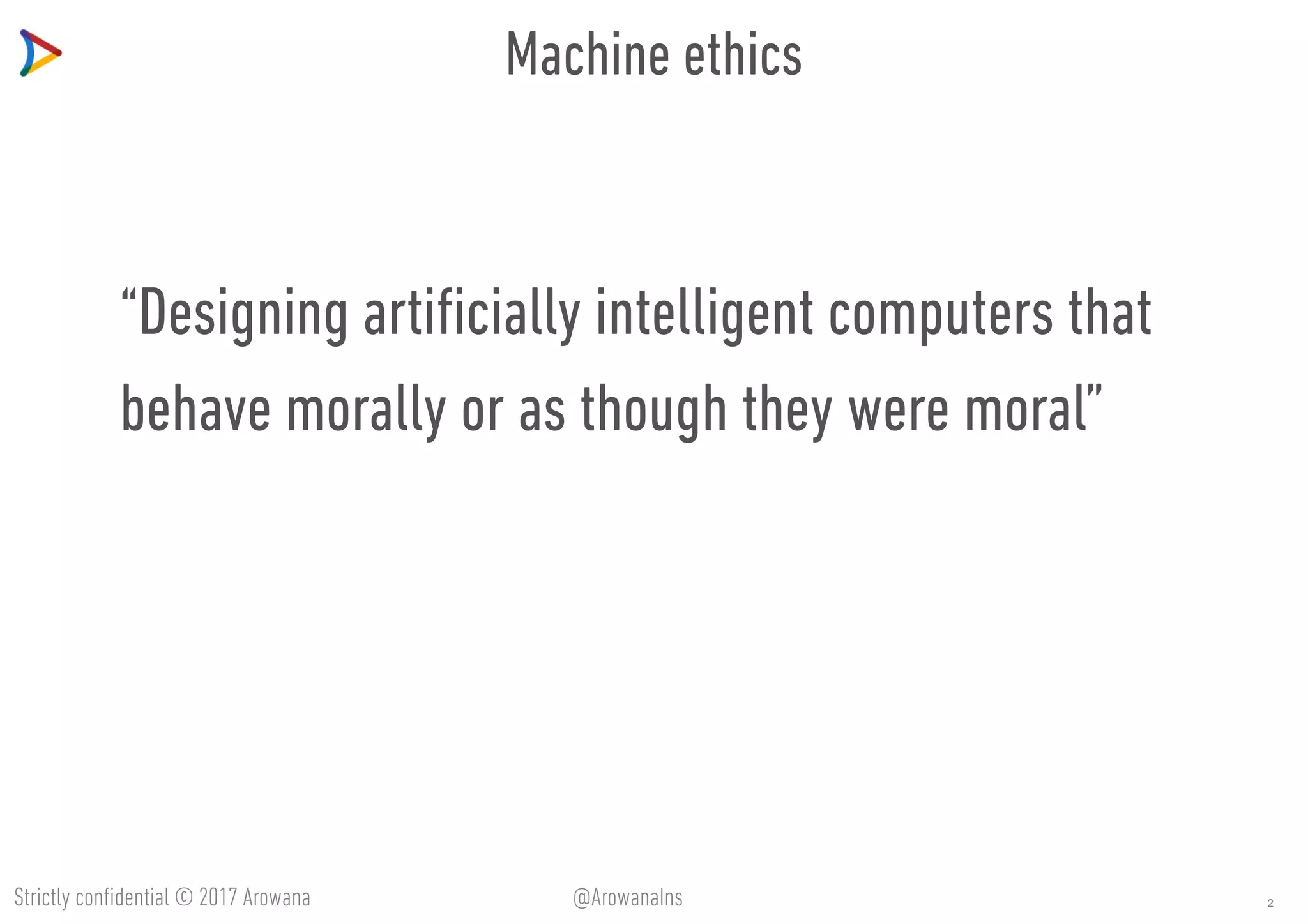 Introduction to machine ethics | PPT