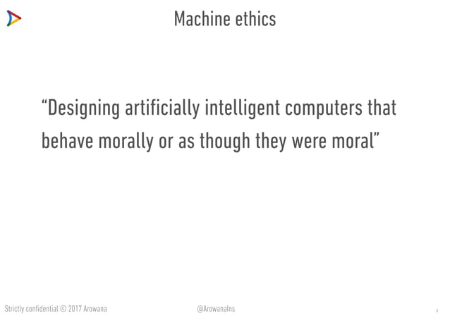 Introduction to machine ethics | PPT