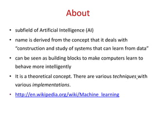 Introduction to Machine Learning | PPTX