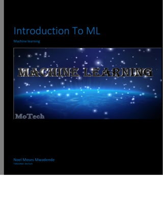 Introduction to machine learning | PDF