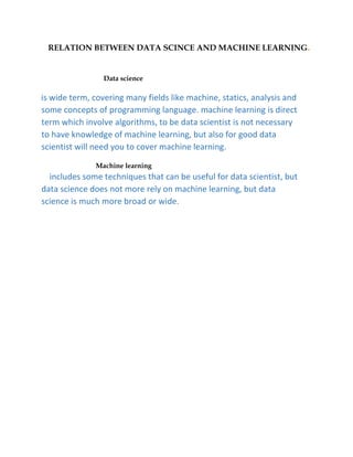 Introduction to machine learning | PDF