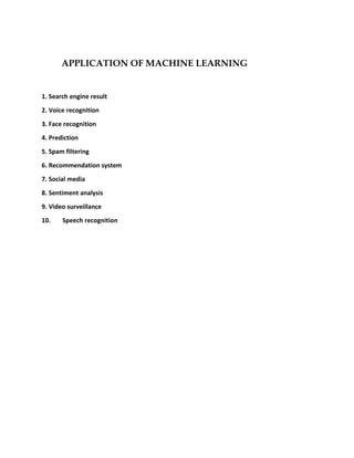 Introduction to machine learning | PDF