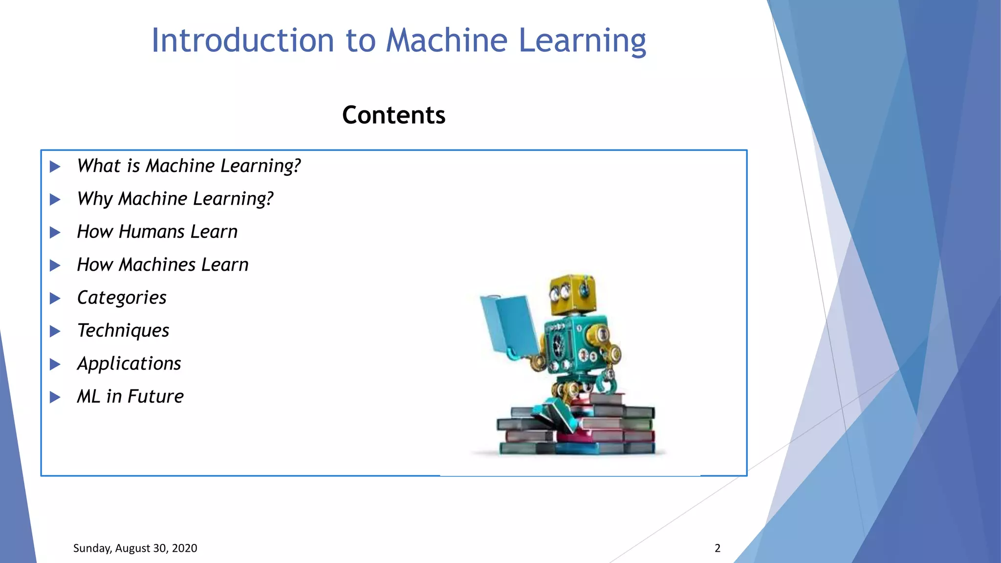 Introduction to machine learning | PPTX