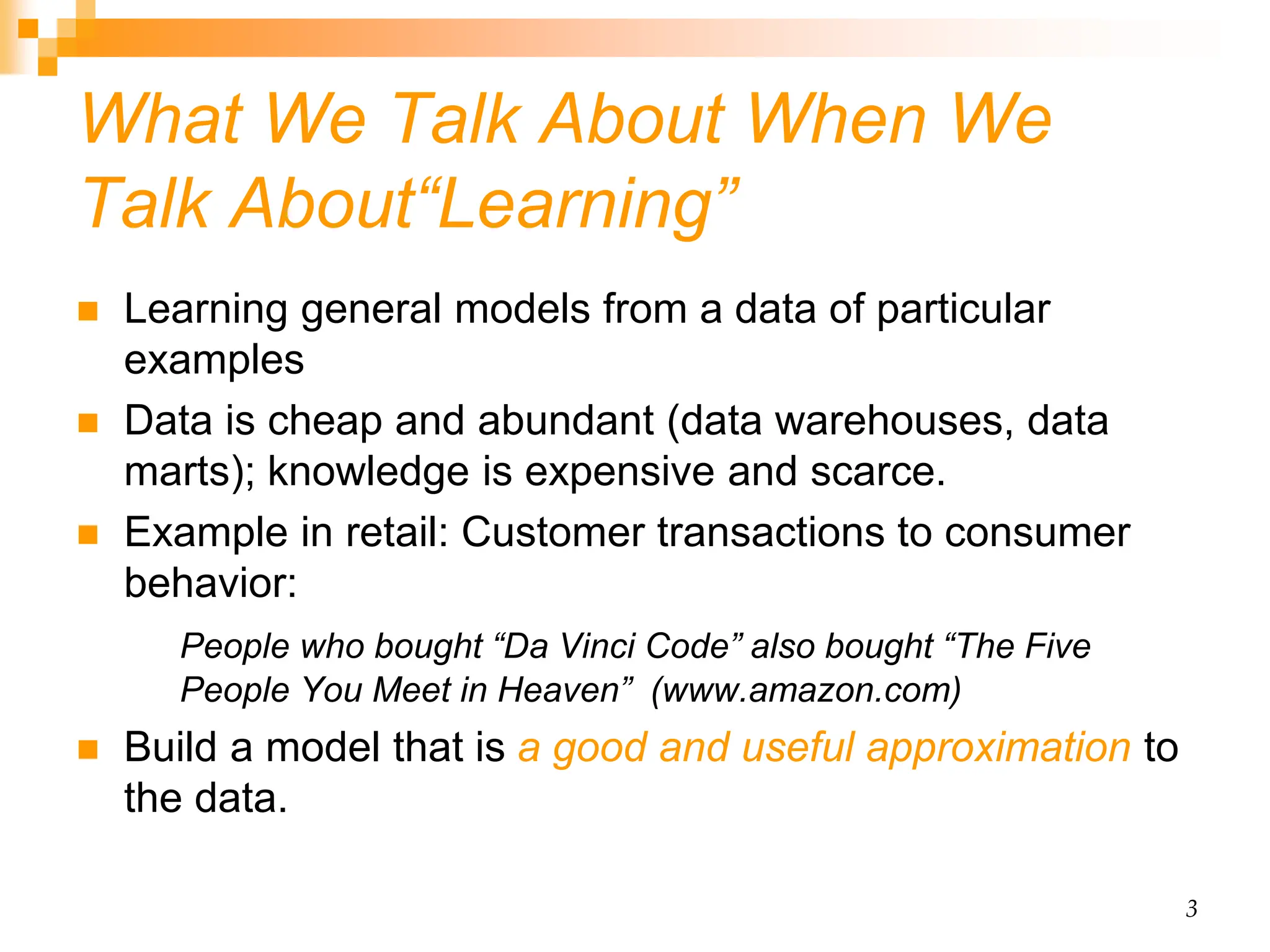 Introduction to Machine Learning and different types of Learning | PPT