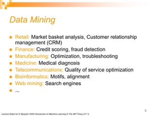 introduction to machine learning cemp.ppt