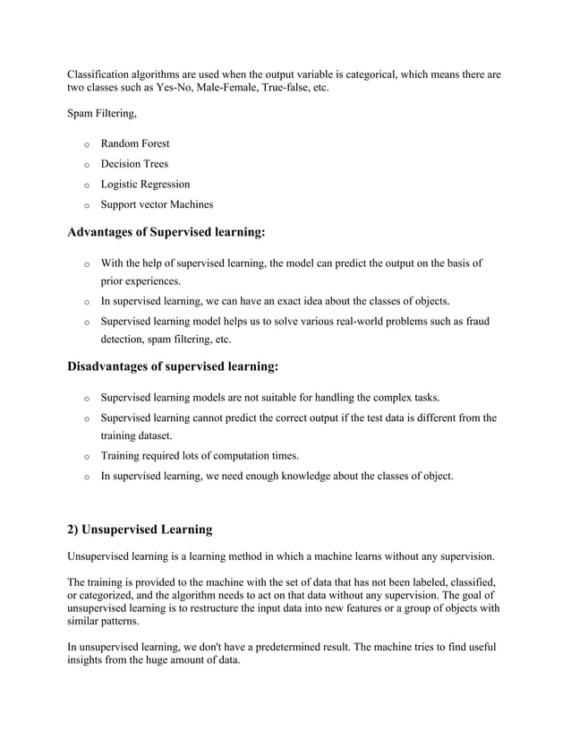 Introduction to Machine Learning for btech 7th sem | PDF