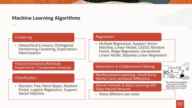 Introduction to Machine Learning and Data Science using the Autonomous database - Sangam 2019 | PPT