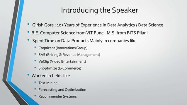 Introduction To Machine Learning And Model Building Using Linear Regression Ppt