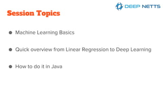 Introduction to Machine Learning for Java Developers | PPT