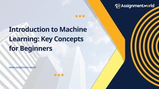 Introduction to Machine Learning Key Concepts for Beginners.pptx