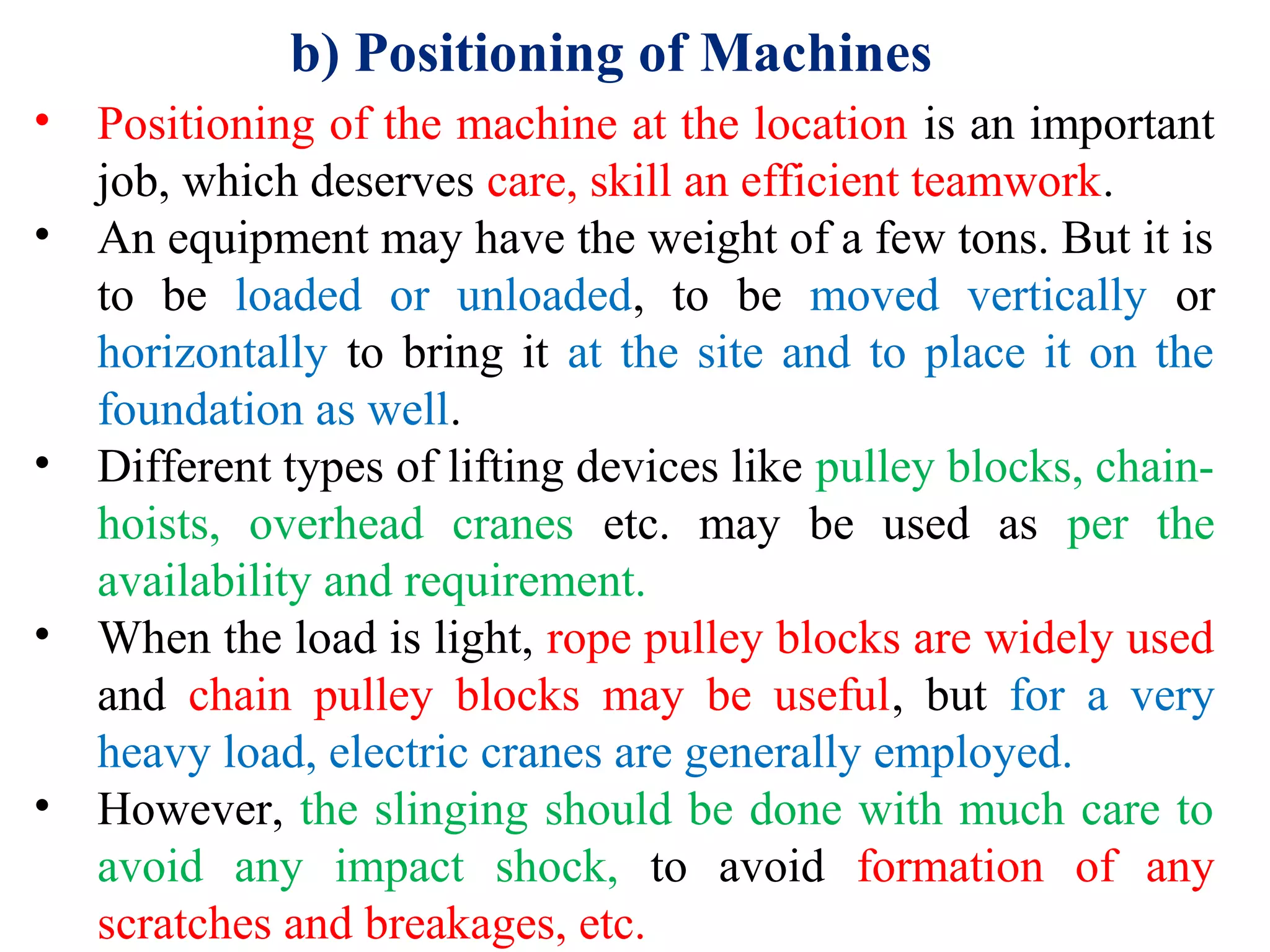 Introduction to machine maintinance and installation | PPT