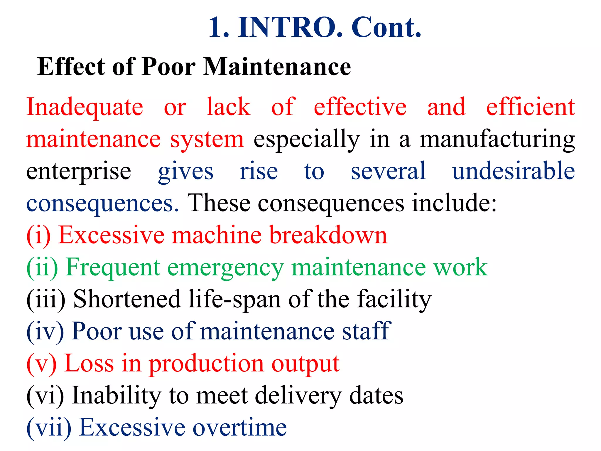 Introduction to machine maintinance and installation | PPT