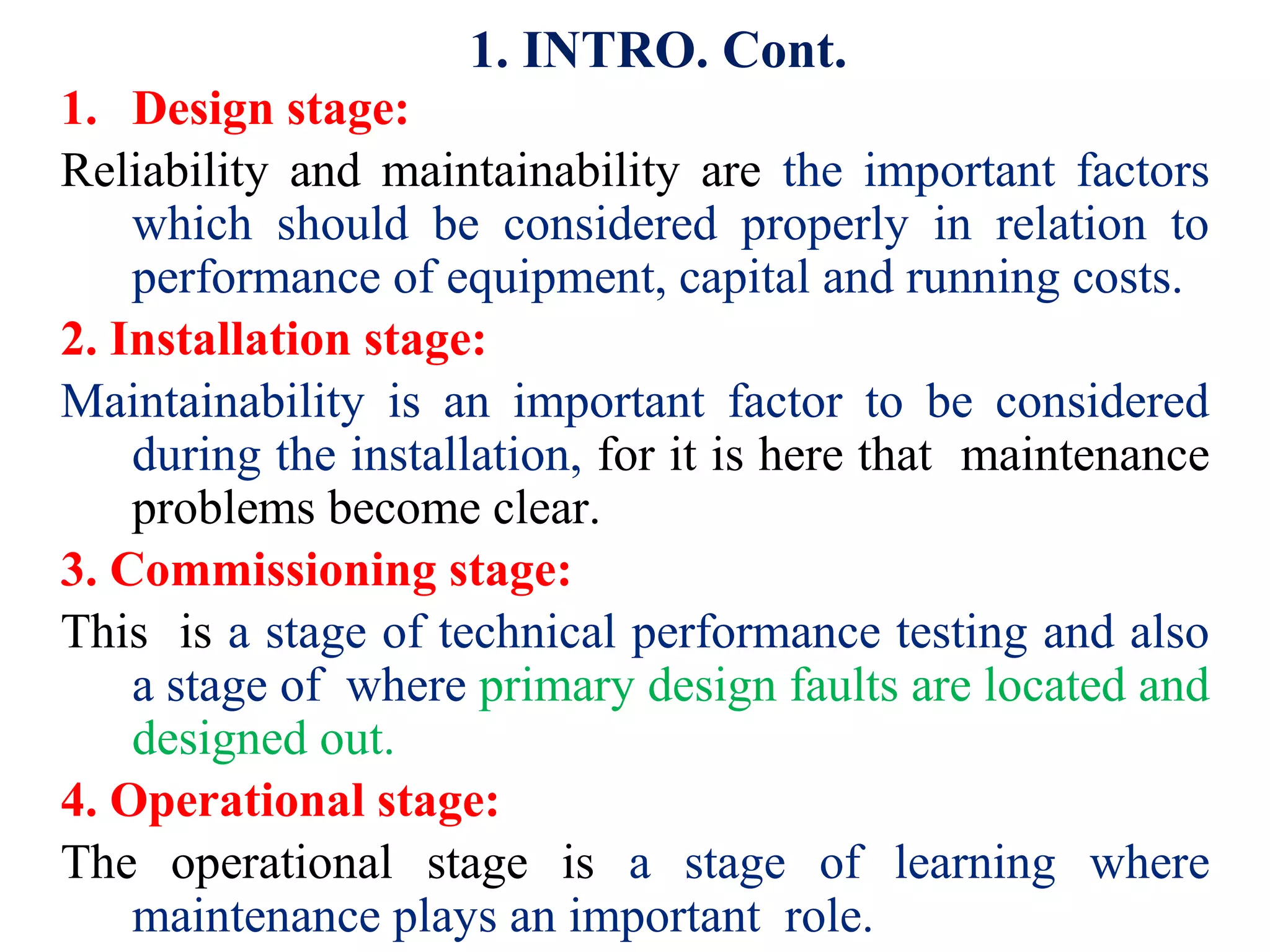 Introduction to machine maintinance and installation | PPT