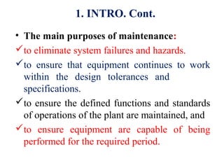Introduction to machine maintinance and installation | PPT