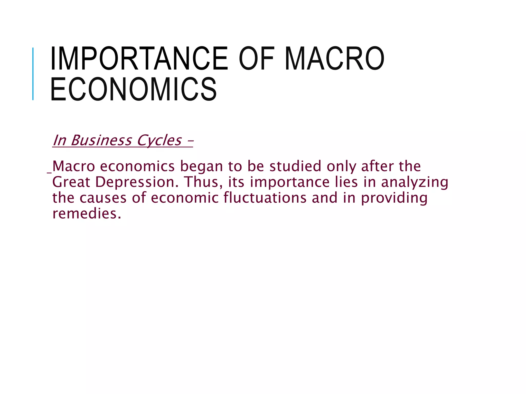 Introduction to macro economics | PPT