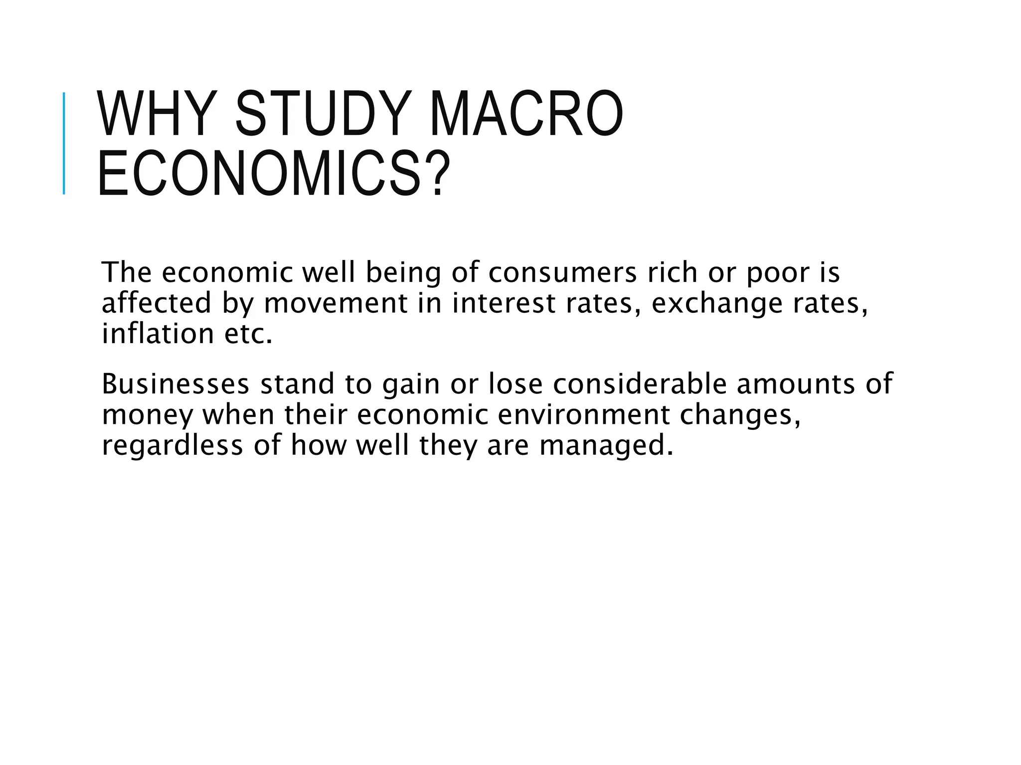 Introduction to macro economics | PPT