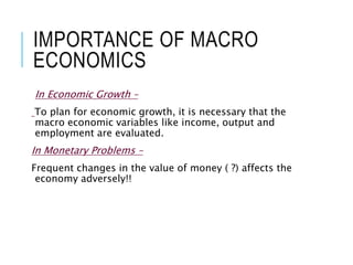Introduction to macro economics | PPT