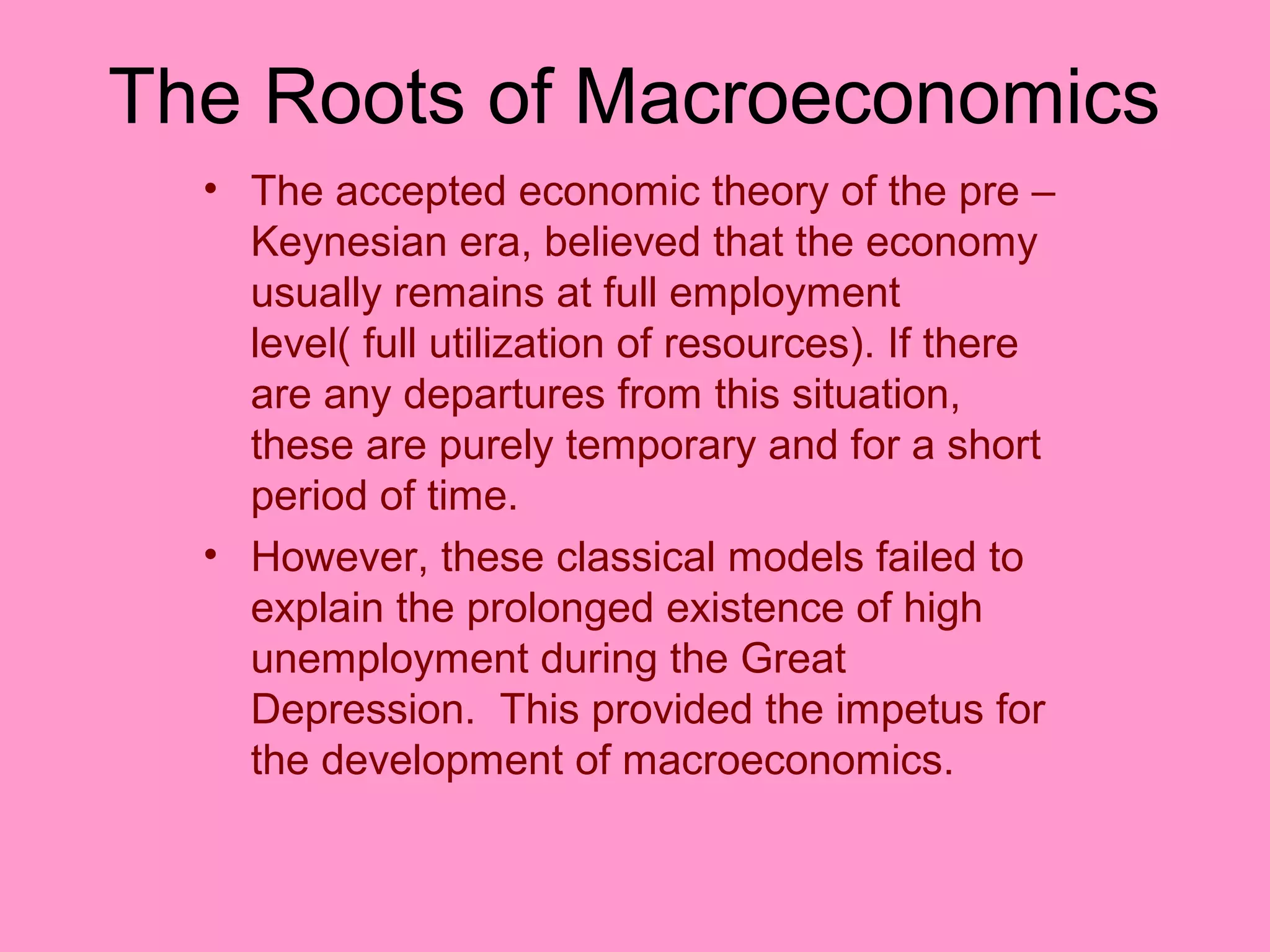 Introduction to macroeconomics | PPT