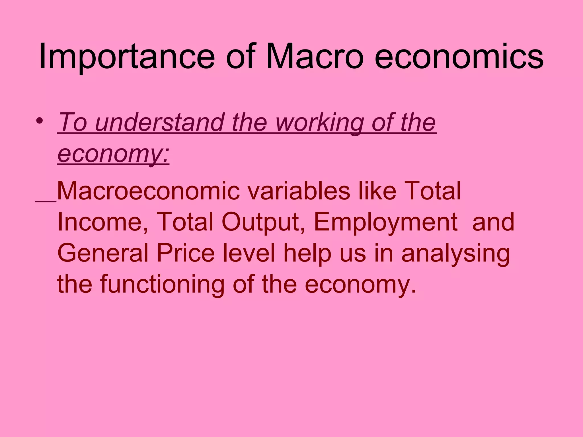 Introduction to macroeconomics | PPT