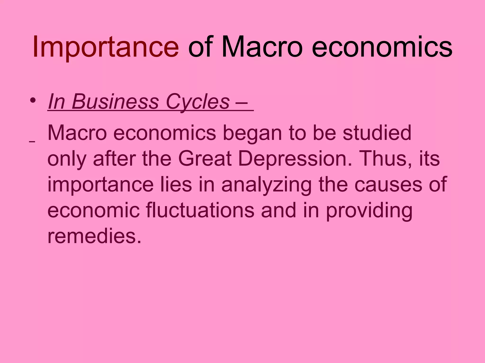 Introduction to macroeconomics | PPT