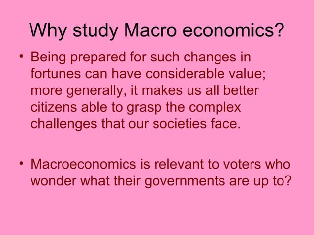 Introduction to macroeconomics | PPT