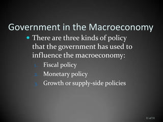 Introduction to macro economics | PPTX | Business Accounting & Finance ...