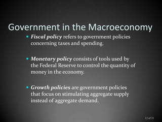 Introduction to macro economics | PPTX | Business Accounting & Finance ...