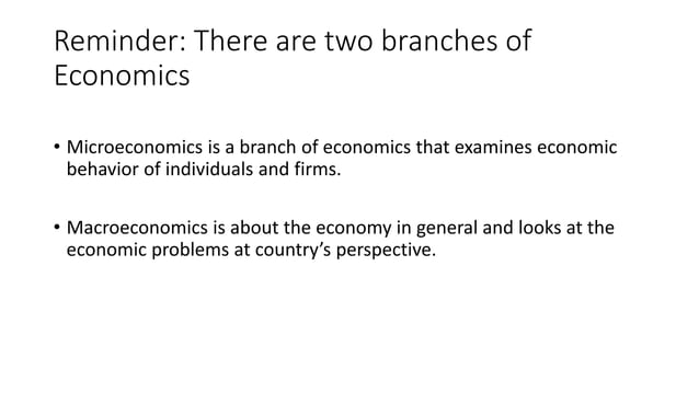 Introduction to macroeconomics | PPT