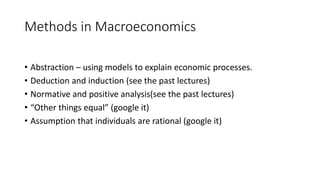 Introduction to macroeconomics | PPT